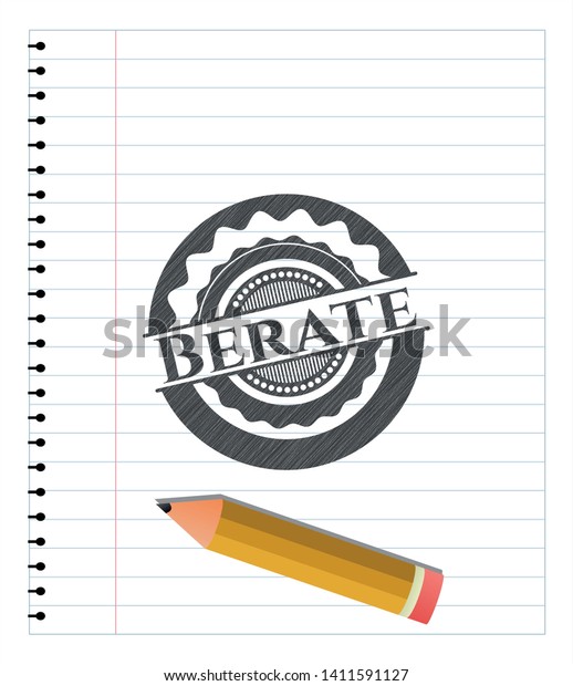 Berate Pencil Draw Vector Illustration Detailed Stock Vector (Royalty ...