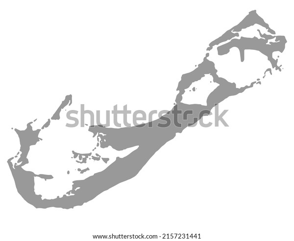 Bermuda Map On Png Transparent Backgroundsymbol Stok Vektör (Telifsiz ...
