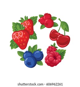 Berries Logo Template Stock Vector (Royalty Free) 606962261 | Shutterstock