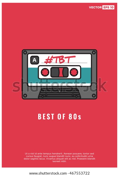Best 80s Throwback Thursday Written On Stock Vector (Royalty Free ...