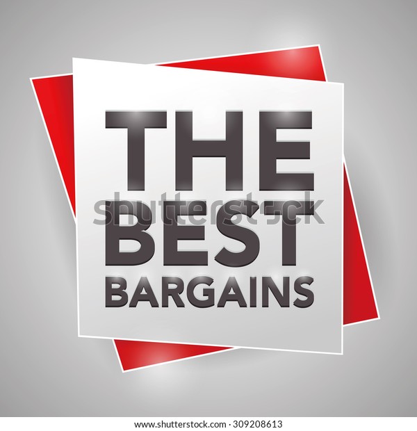 Best Bargains Poster Design Element Stock Vector (Royalty Free ...
