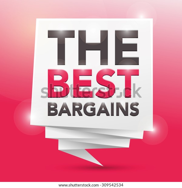 Best Bargains Poster Design Element Stock Vector (Royalty Free ...