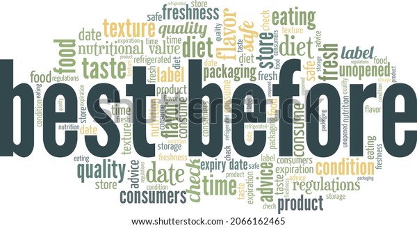 Best Before Vector Illustration Word Cloud Stock Vector (Royalty Free ...