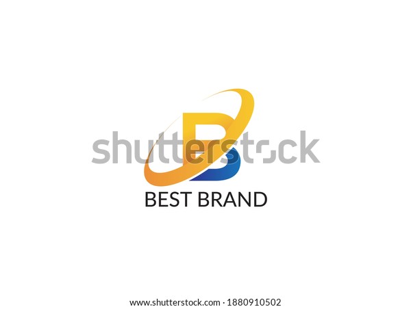 Best Brand B Letter Initial Logo Stock Vector (Royalty Free) 1880910502 ...