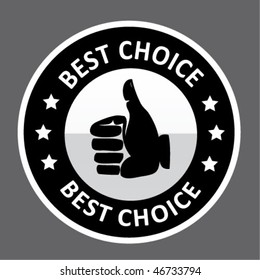Best Choice Sign Stock Vector (Royalty Free) 46733794 | Shutterstock