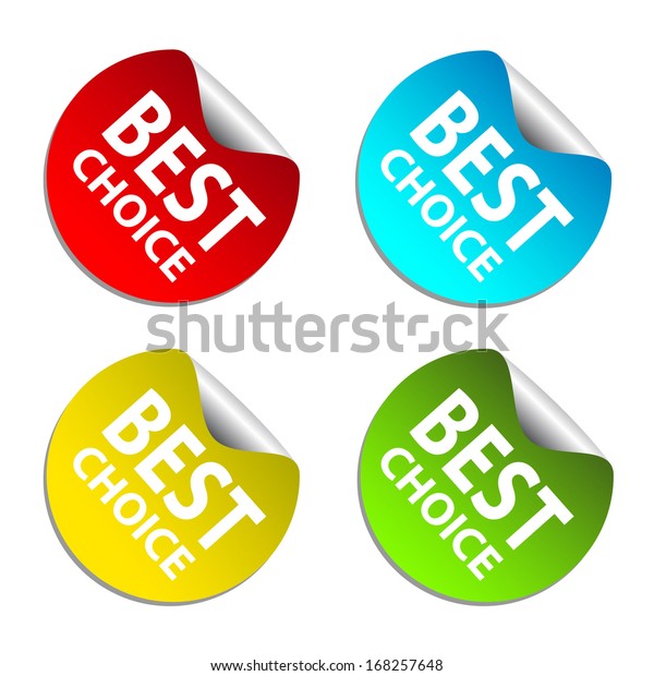 Best Choice Sticker Stock Vector (Royalty Free) 168257648