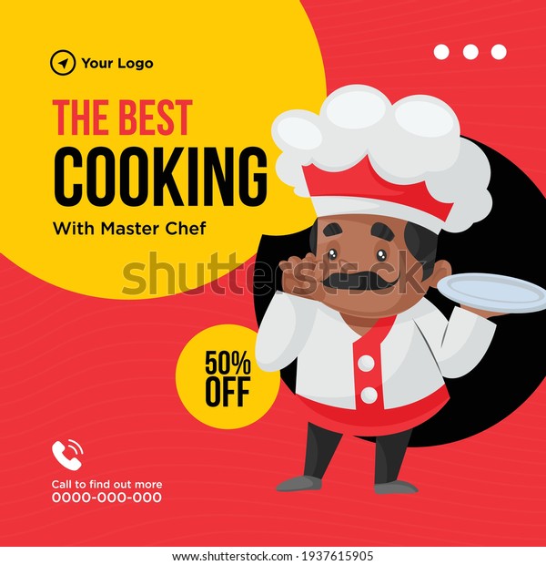 Best Cooking Master Chef Banner Design Stock Vector (Royalty Free ...