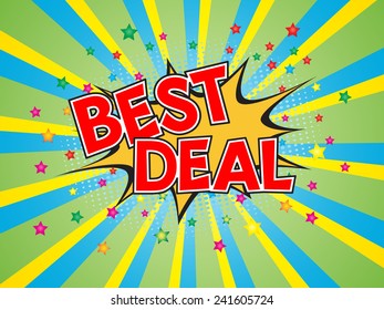 Special Deal Wording Comic Speech Bubble Stock Vector (Royalty Free ...