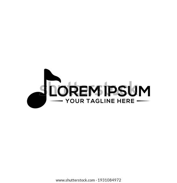 Best Design Song Logo Simple Creative Stock Vector (Royalty Free ...