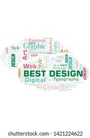 Best Design Word Cloud Wordcloud Made Stock Vector (Royalty Free ...
