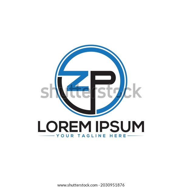 Best Design Zp Logo Unique Modern Stock Vector (Royalty Free ...