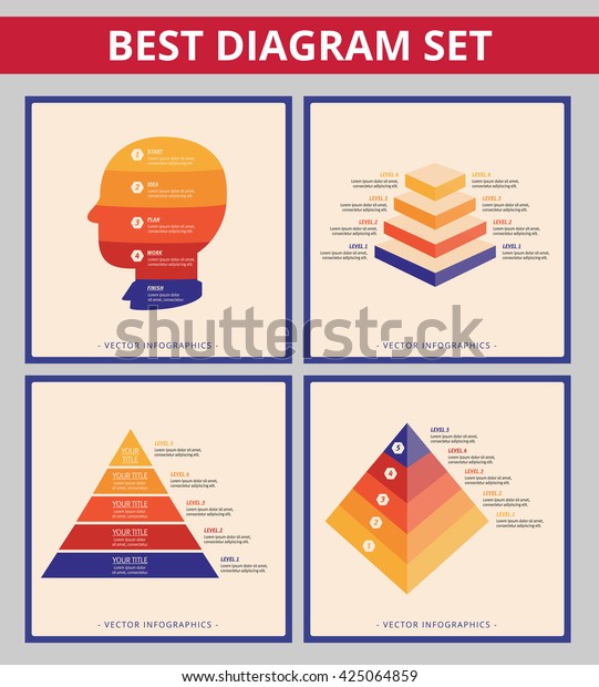 Best Diagram Set 15 Stock Vector (Royalty Free) 425064859 | Shutterstock