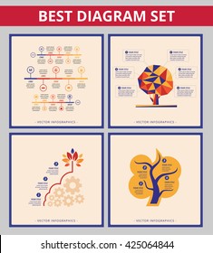 Best Diagram Set 18 Stock Vector (Royalty Free) 425064844 | Shutterstock