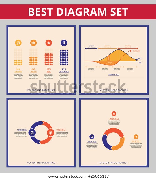 Best Diagram Set 3 Stock Vector (Royalty Free) 425065117 | Shutterstock