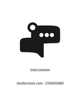 Best Discussion Icon Vector Symbol Illustration Stock Vector (Royalty ...
