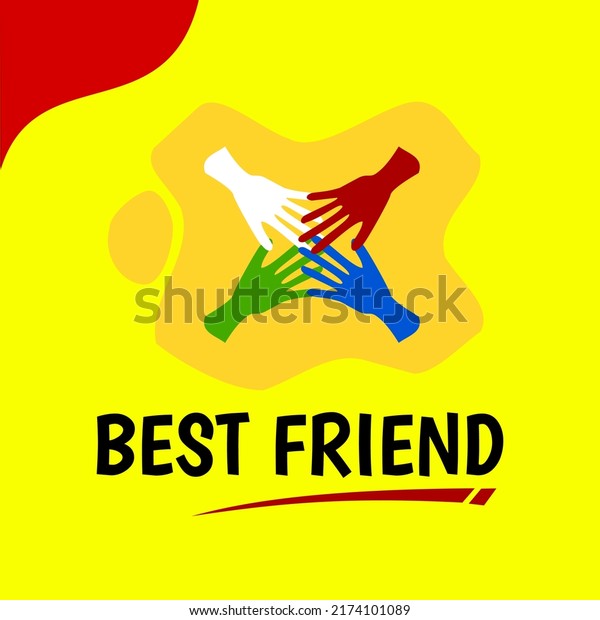 Mejor vector amigo con símbolo de: vector de stock (libre de regalías ...