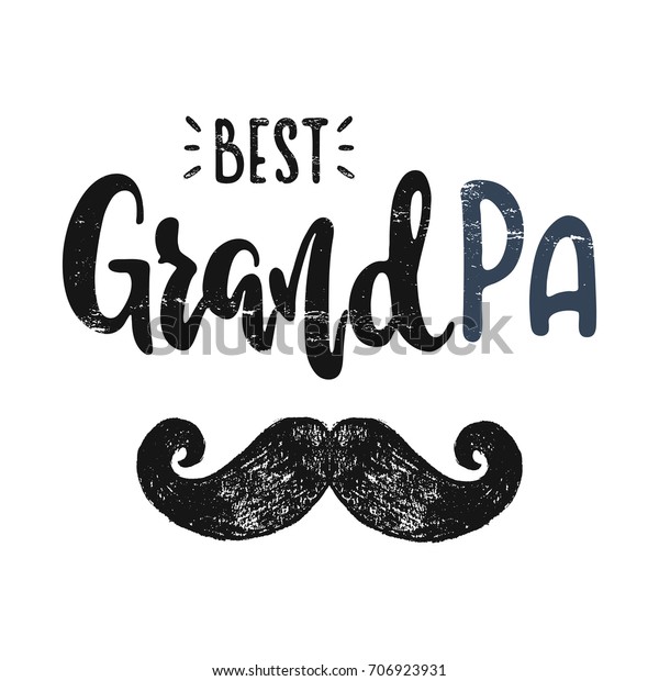 Best Grandpa Vector Hand Drawn Illustration Stock Vector (Royalty Free ...