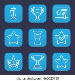 Best Icon Set 9 Outline Best Stock Vector (Royalty Free) 660023755