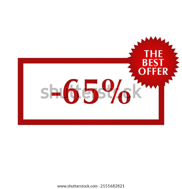 Best Offer Letter Label 65 White Stock Vector (Royalty Free) 2155682821 ...