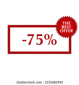 314 75 off sale stamp Images, Stock Photos & Vectors | Shutterstock