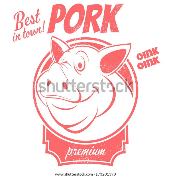 Best Pork Sign庫存向量圖 (免版稅) 173201390