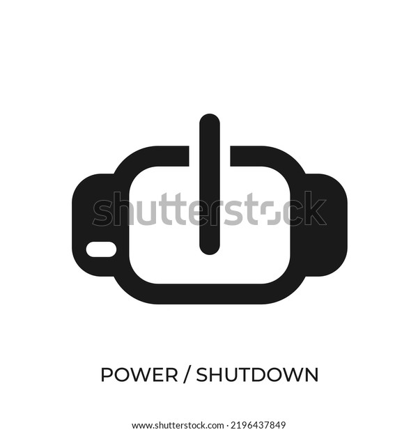 Best Power Shutdown Icon Vector Symbol Stock Vector (Royalty Free ...
