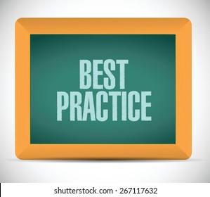 Best Practice Board Sign Concept Illustration Stock Vector (Royalty ...