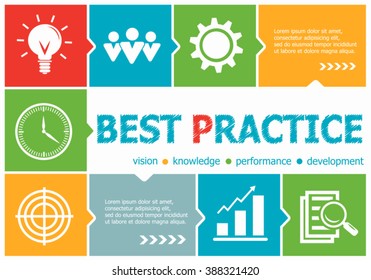 Best Practice Design Illustration Concepts Business Stock Vector ...
