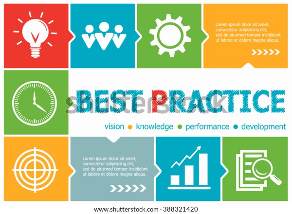 Best Practice Design Illustration Concepts Business Stock Vector ...