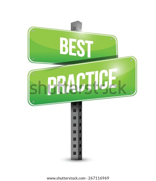 Best Practice Road Sign Concept Illustration Stock Vector (Royalty Free ...