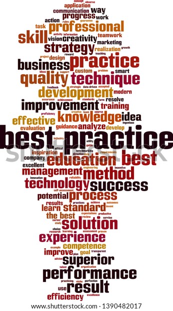 Best Practice Word Cloud Concept Collage Stock Vector (Royalty Free ...