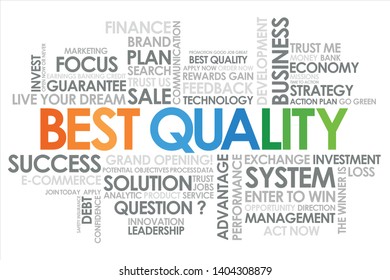 Best Quality Word Cloud White Background Stock Vector (Royalty Free ...