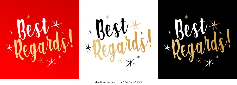 Best Regards On Various Background Stock Vector (Royalty Free ...
