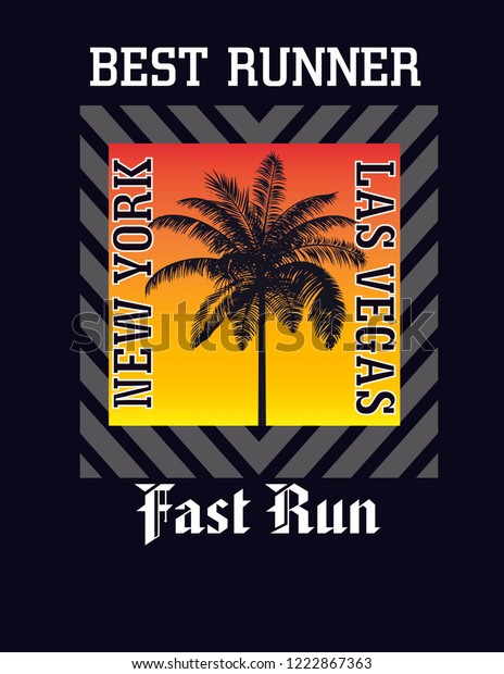 Best Runner Slogan Design Stock Vector (Royalty Free) 1222867363 ...