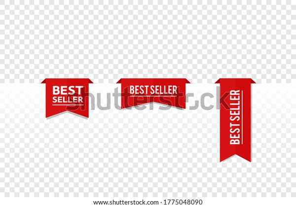 Best Seller Tags Vector Red Labels Stock Vector (Royalty Free ...