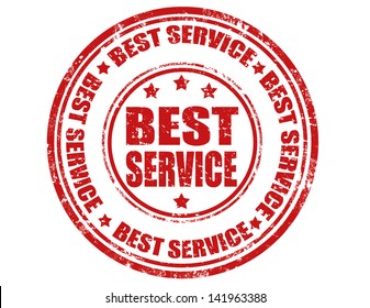 Best Service Stampvector Illustration Stock Vector (Royalty Free ...