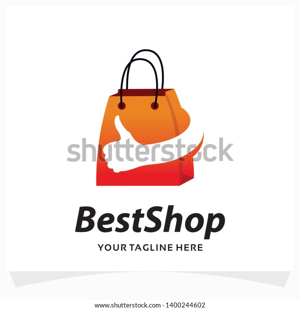 Best Shop Logo Design Template Stock Vector (Royalty Free) 1400244602 ...