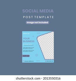 Best Social Media Post Template Design Stock Vector (Royalty Free ...