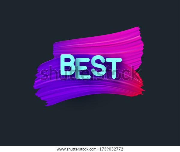 Best Text Color Brush Brush Stroke: เวกเตอร์สต็อก (ปลอดค่าลิขสิทธิ์ ...
