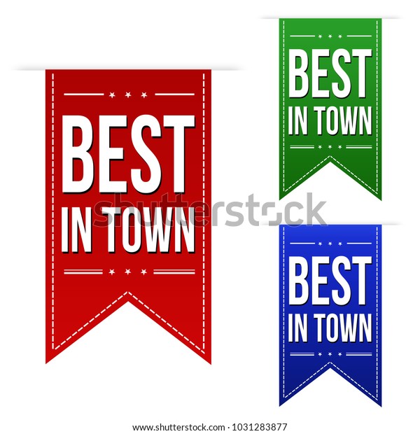 Best Town Banner Design Set Over Stock Vector (Royalty Free) 1031283877 ...