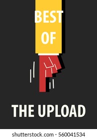 Best Upload Typography Vector Illustration Stock Vector (Royalty Free ...