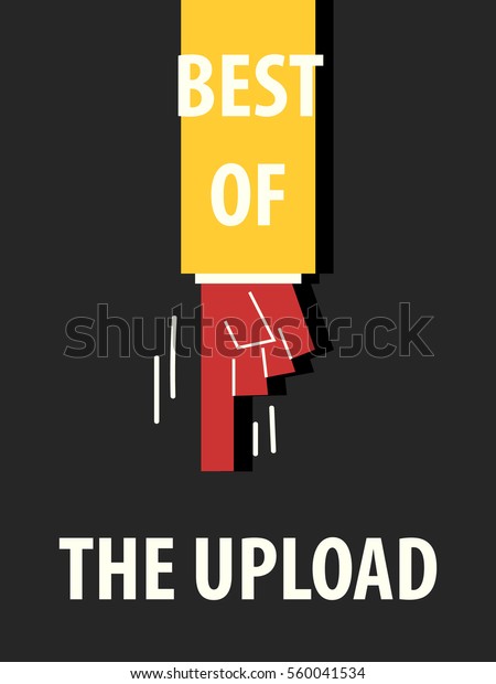 Best Upload Typography Vector Illustration Stock Vector (Royalty Free ...