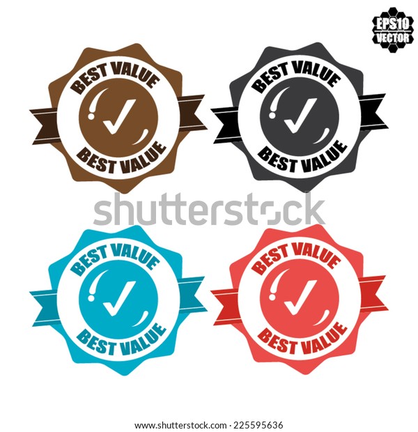 Best Value Badge Icon Label Sticker Stock Vector (Royalty Free ...
