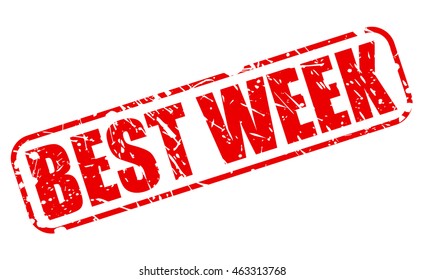 Best Week Red Stamp Text On Stock Vector (Royalty Free) 463313768 ...
