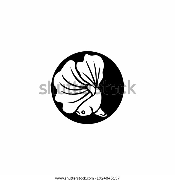 Betta Fish Fire Modern Logo Vector Stock Vector (Royalty Free ...