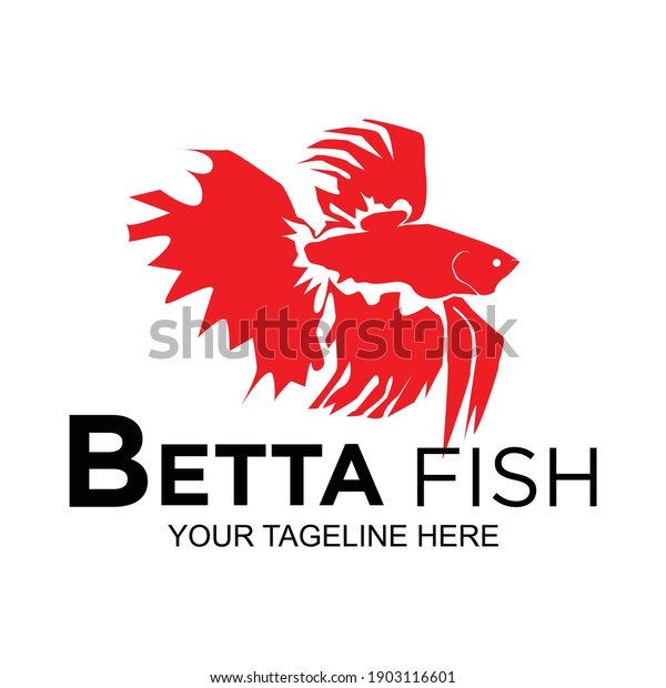 Betta Fish Illustration Suitable Company Logos Stock Vector (Royalty ...