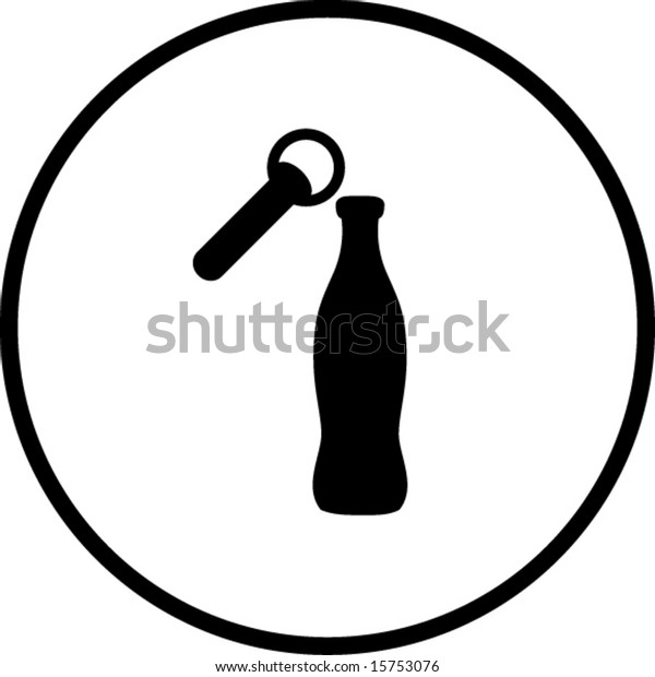 Beverage Bottle Opener Symbol Stock Vector (Royalty Free) 15753076 ...
