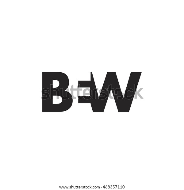 Bew Logo Vector Graphic Branding Letter Stock Vector (Royalty Free ...