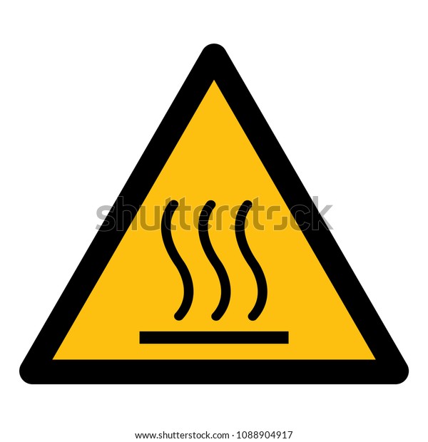 Beware Hot Symbol Sign Vector Illustration Stock Vector (Royalty Free ...