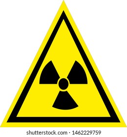 Beware Radioactive Material Symbol Signvector Illustration Stock Vector ...